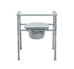 Steel Folding Deep Seat Bedside Commode with Liners, Gray – Drive At ...