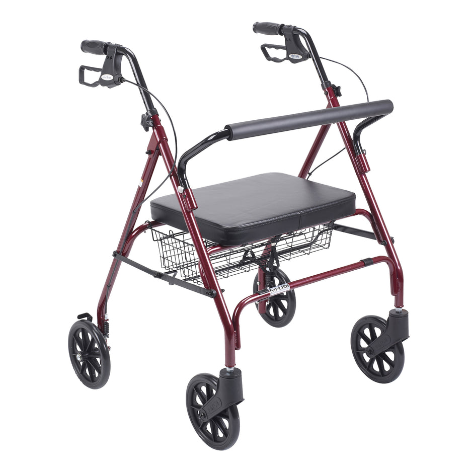 Rollator Walkers with Seat, 3 & 4 Wheel - Drive Medical at Home – Drive ...