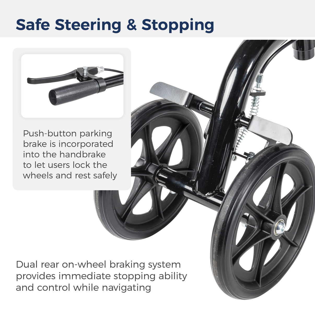 Steerable Folding Knee Walker Knee Scooter, Alternative to Crutches ...