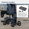 Steerable Folding Knee Walker Knee Scooter, Alternative to Crutches ...