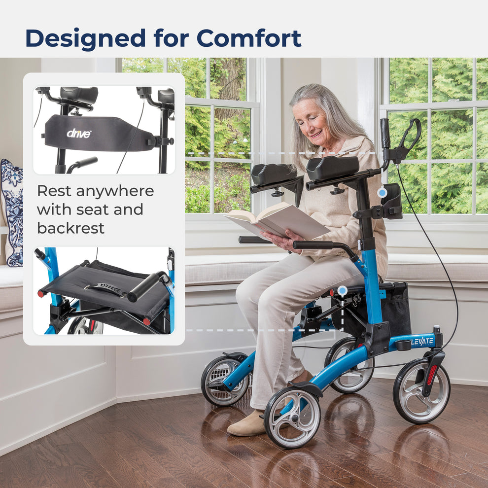 Elevate Upright Walker for Posture Support | Drive Medical at Home ...