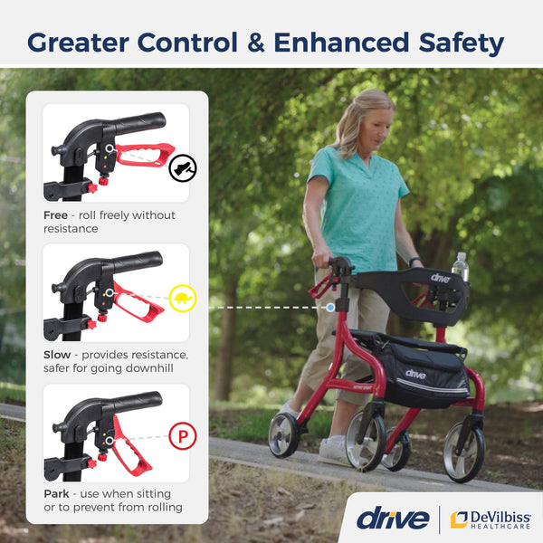 Nitro® Sprint Rollator with Tray & Accessories | Drive Medical at Home ...